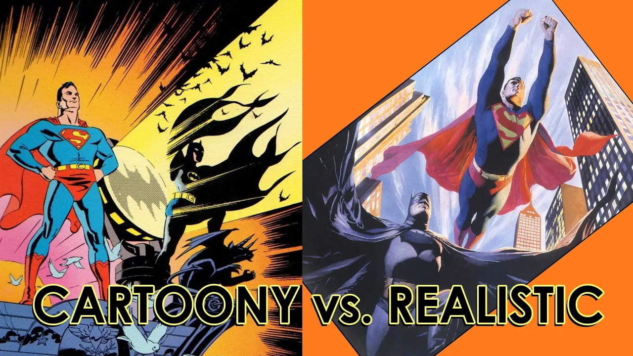 Are comic books cartoony enough?